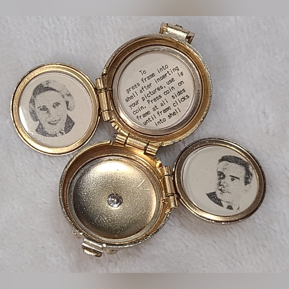 Coro | Jewelry | Vintage Coro Gold Tone Guilloche Floral Locket | Poshmark